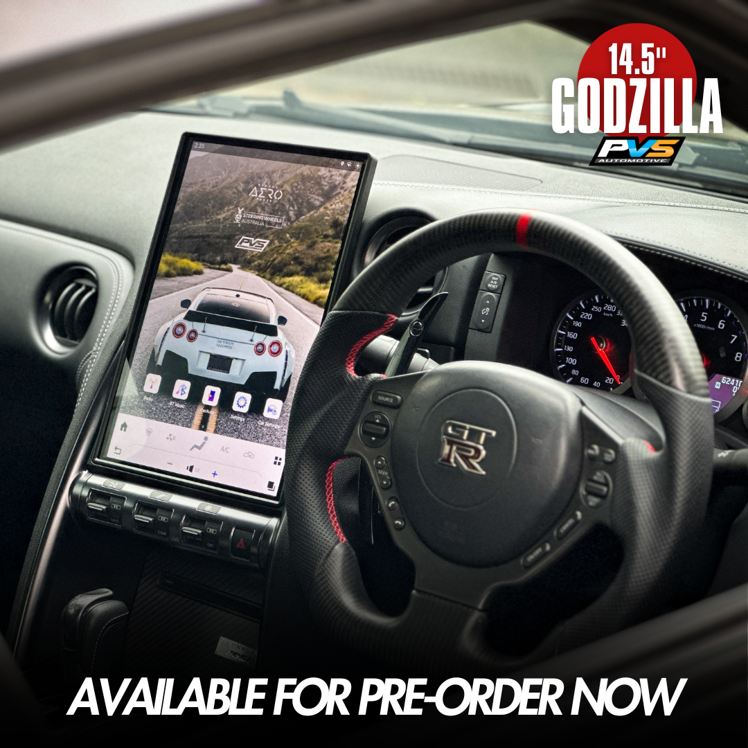 Godzilla 14.5″ Wireless Apple CarPlay & Android Auto for Nissan R35 GT ...