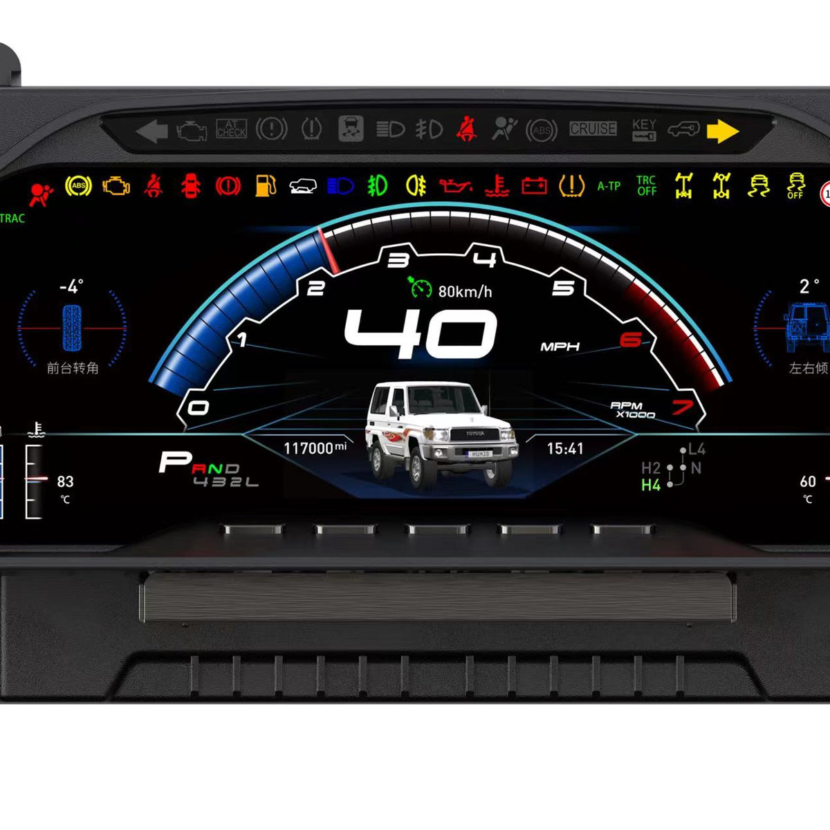 Digital Dash Cluster to suit Toyota LandCruiser 70 Series (2010-2016 ...