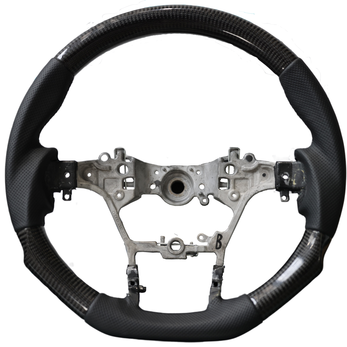 GRS Black Leather/Carbon Steering Wheel Core for N80 Hilux, Fortuner ...